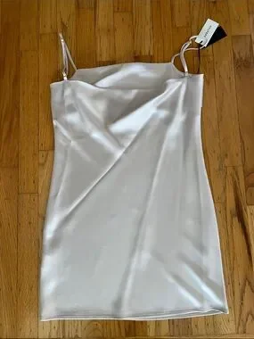 Aritzia | Dresses | Brand New Aritzia Babaton Mini Satin Dress Encore ...